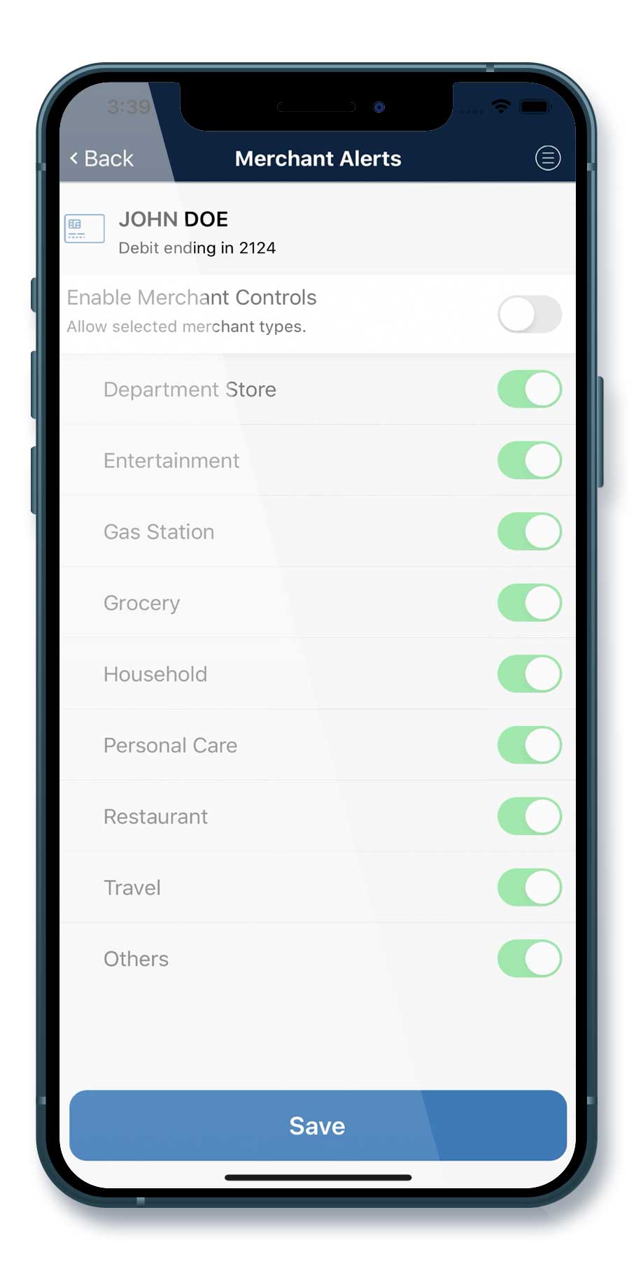Card Alerts - JD Bank